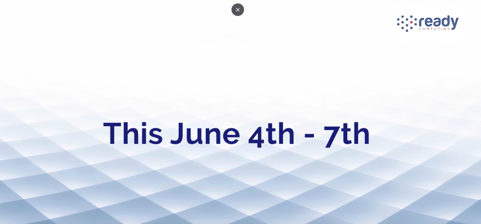 Upcoming Events - Ready Computing Site